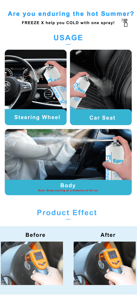 Freeze X - Spray ice - 500ml manufacturer, 10-year-factory in China